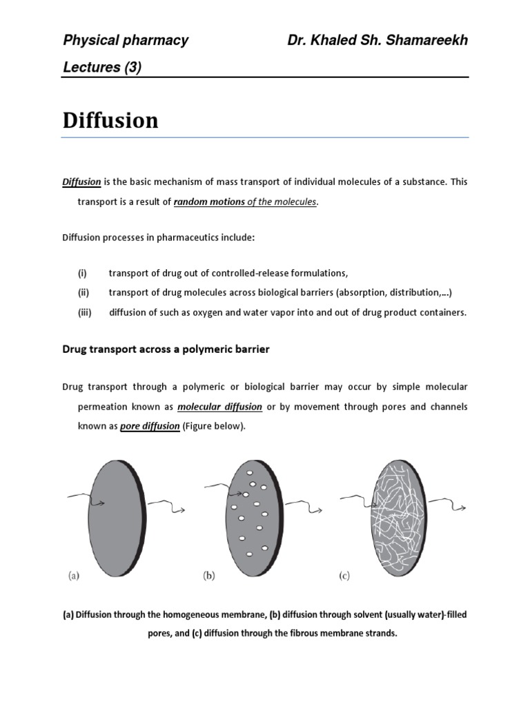 Understanding Diffusion Mechanisms and Their Role in Drug Delivery ...