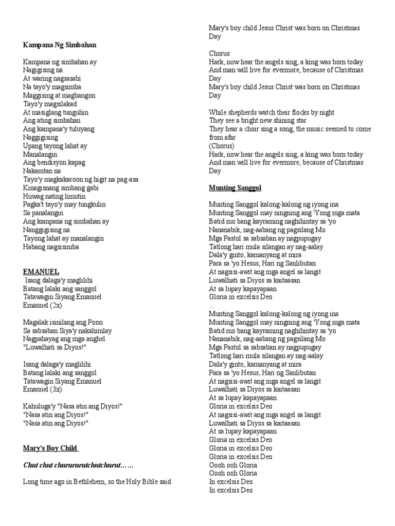 Paglamig NG Hangin Lyrics | PDF