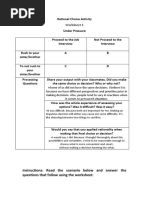 Activity Sheets DISS | PDF | Social Science | Job Interview