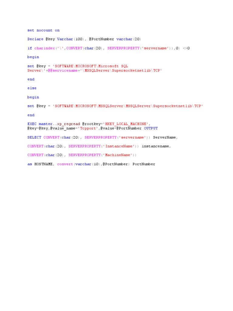 SQL Server Instance | PDF
