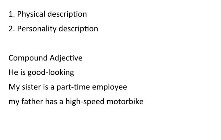 Physical Description 2. Personality Description | PDF