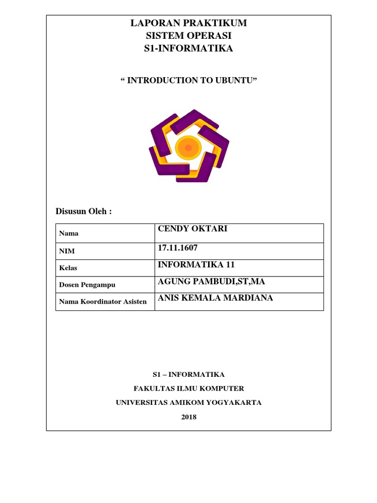 Format Laporan Praktikum Sistem Operasi PDF | PDF