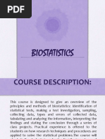 Biostatistics | PDF | Statistics | Sampling (Statistics)