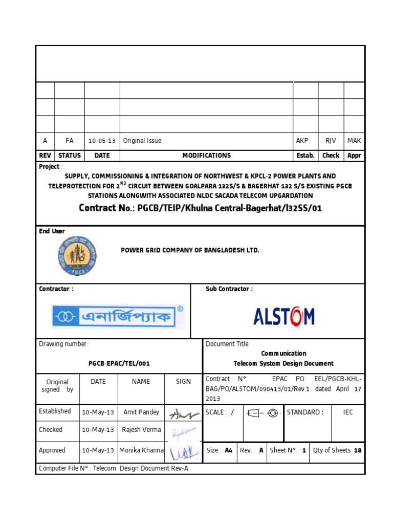 Telecom System Design Document Rev-A | PDF | Optical Fiber | Computer ...
