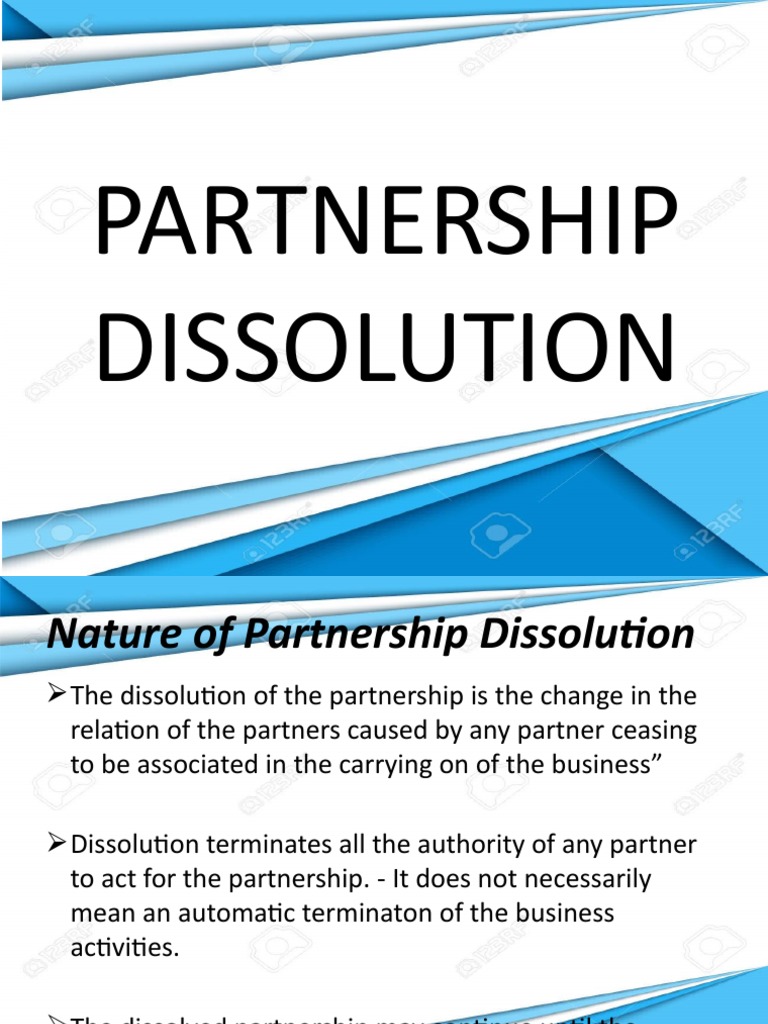 AFAR - Partnership Dissolution | PDF | Partnership | Interest