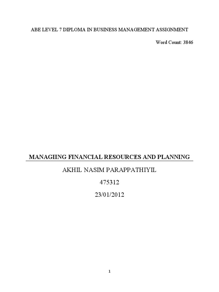 Managing Financial Resources & Planning | PDF | Market Liquidity | Risk