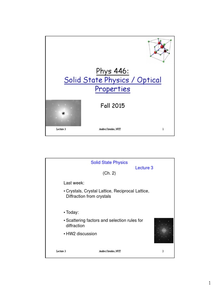 Understanding Atomic Scattering Factors | PDF | X Ray Crystallography | Physical Phenomena