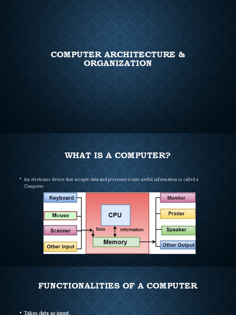 Computer Architecture & Organization | PDF | Microcomputers | Computer Data Storage