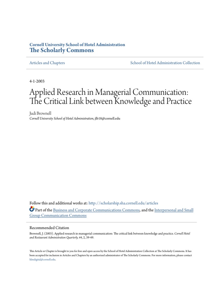Managerial Communication Research | PDF | Social Science | Emotional ...