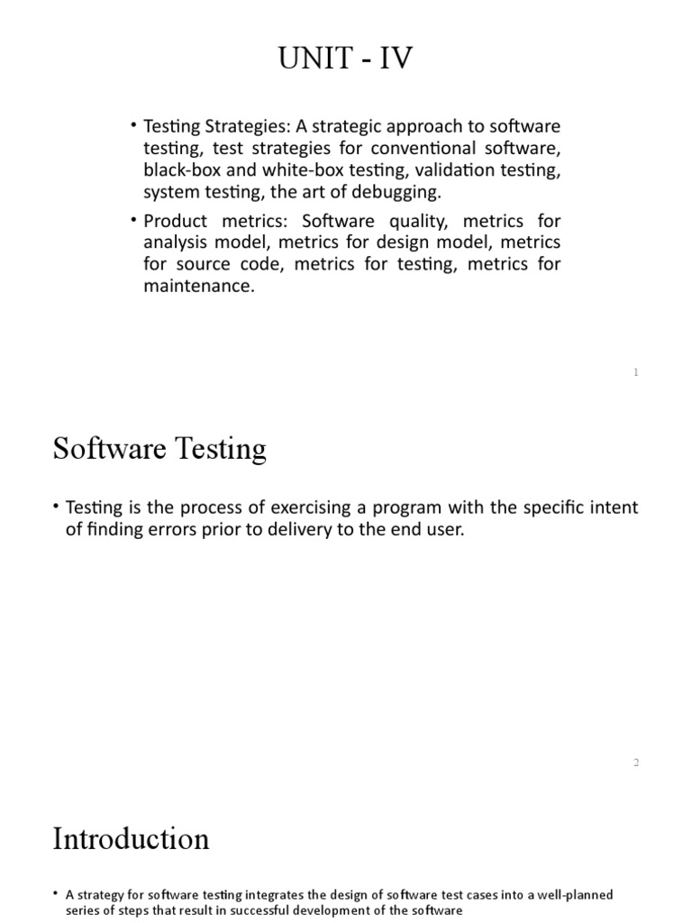 Se Testing 1 | PDF