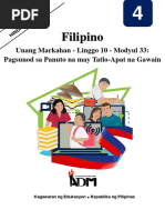 Filipino1 - Q3 - Module14 - Mga Babala Sa Paligid - v1 | PDF