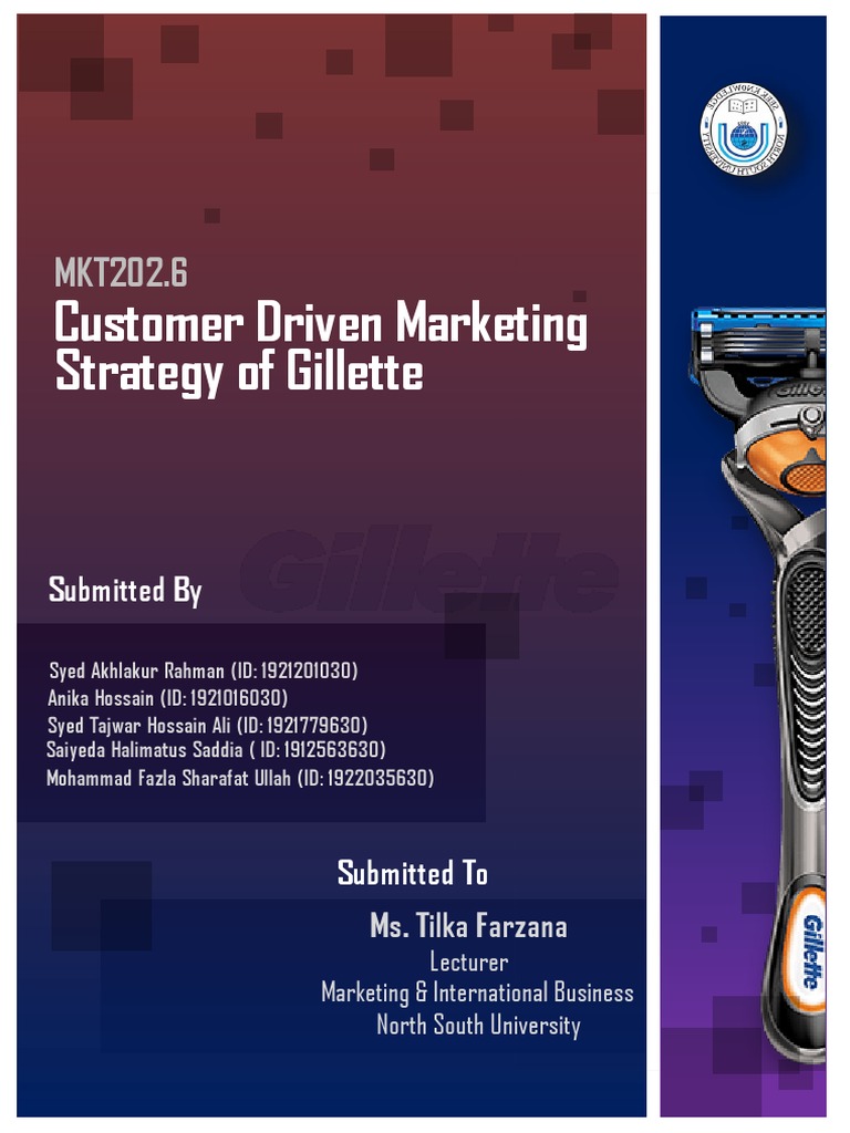 Gillette's Customer-Driven Marketing Strategies | PDF | Market ...