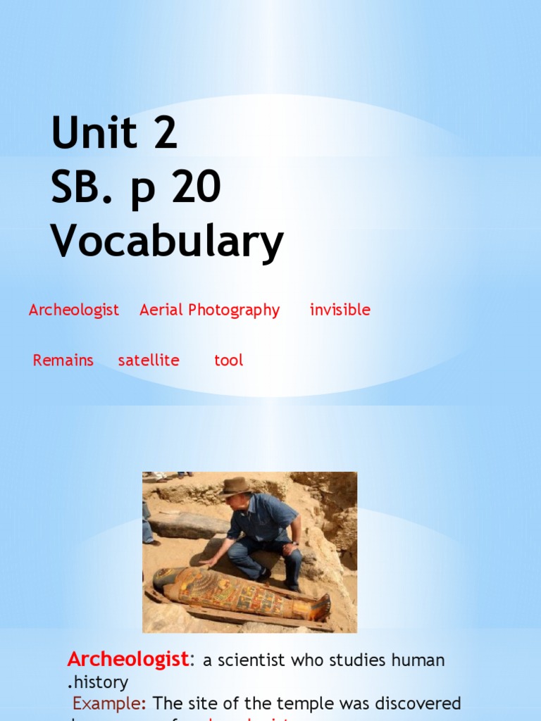Unit 2 Vocabulary, Lesson 2 | PDF