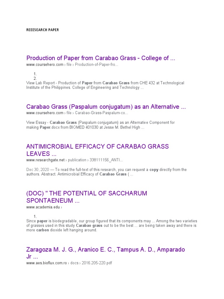 Reeesearch Paper: File Production-of-Paper-fro.. | PDF | Materials ...