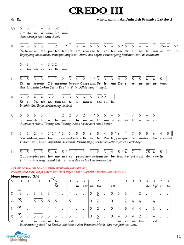 CREDO III - Bartolucci | PDF