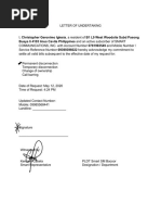 PLDT Letter of Undertaking | PDF