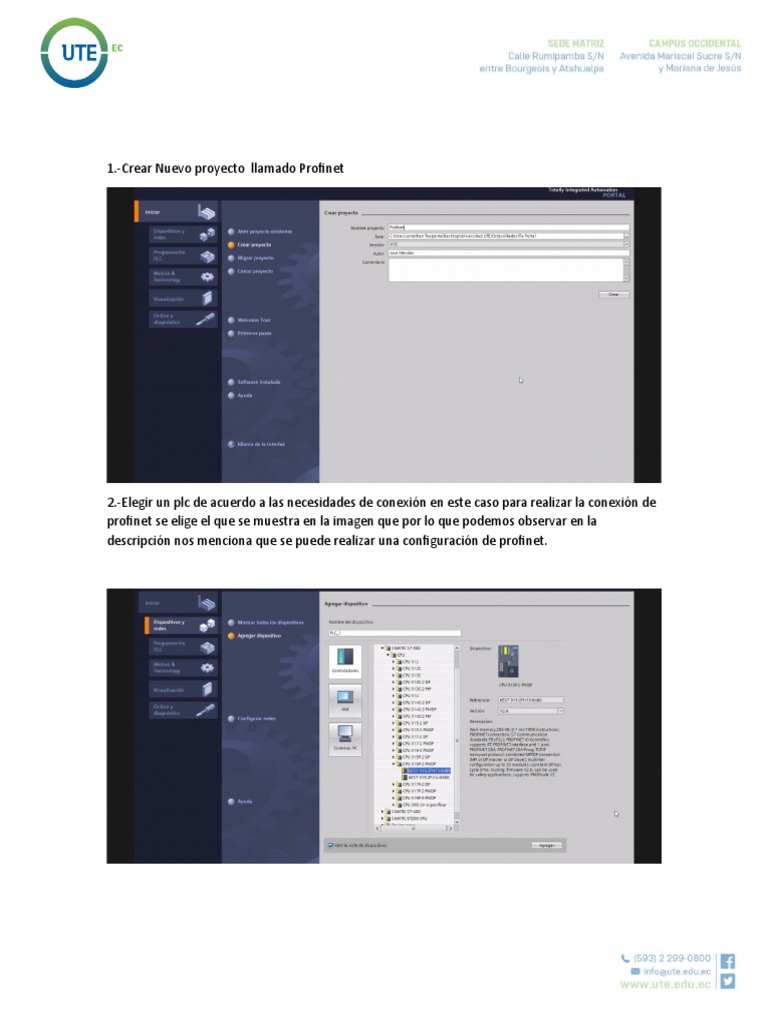 Conexion de Profinet | PDF | Ingeniería Informática | Ciencias de la ...