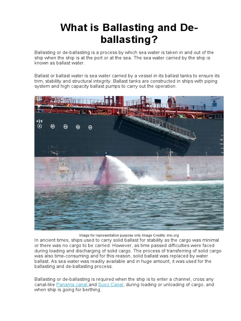 What Is Ballasting and De-Ballasting | PDF