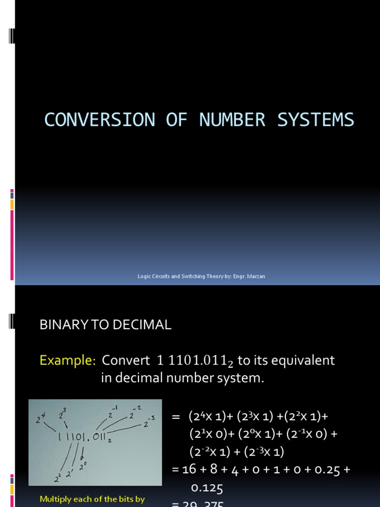 Number System Conversion Examples | PDF | Mathematical Notation ...