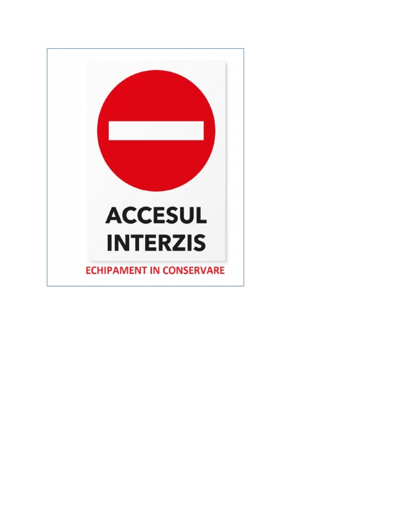Accesul Interzis | PDF
