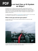 Tanker Inert Gas System Guide | PDF | Oil Tanker | Water