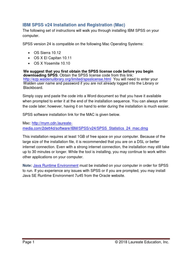 IBM SPSS v24 Installation and Registration (Mac) | PDF | Spss | Source Code