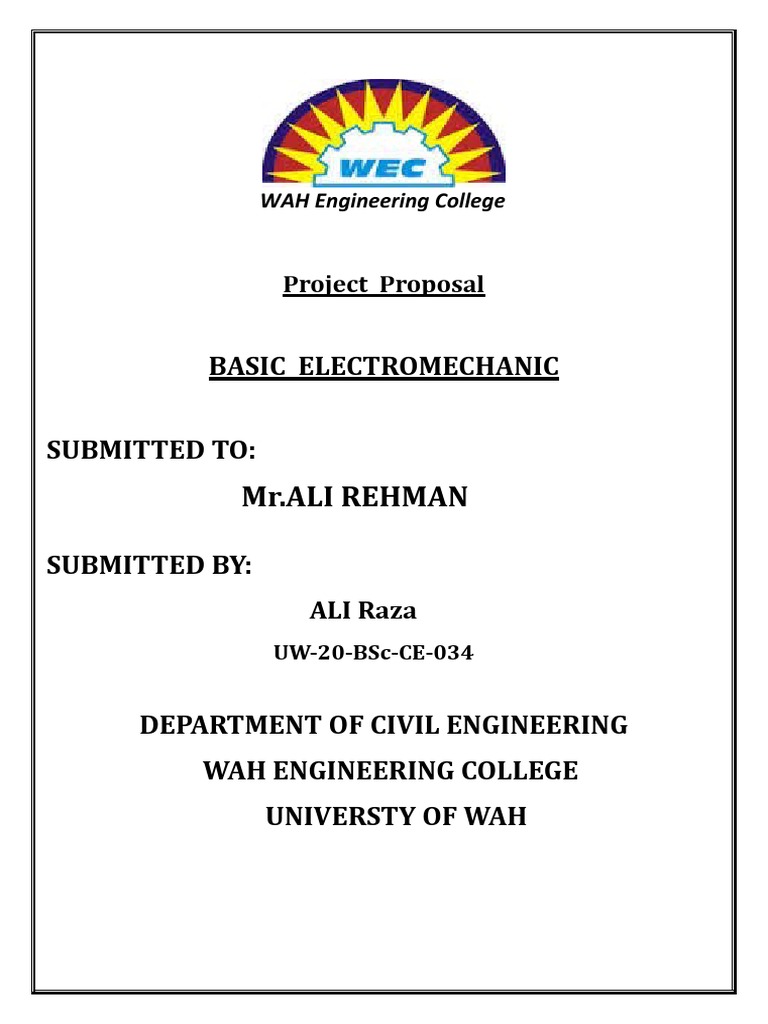 Water Level Indicator Proposal | PDF