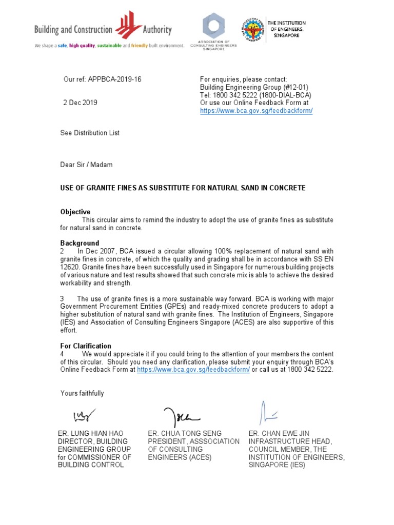 BCA Circular | PDF | Economic Sectors | Singapore