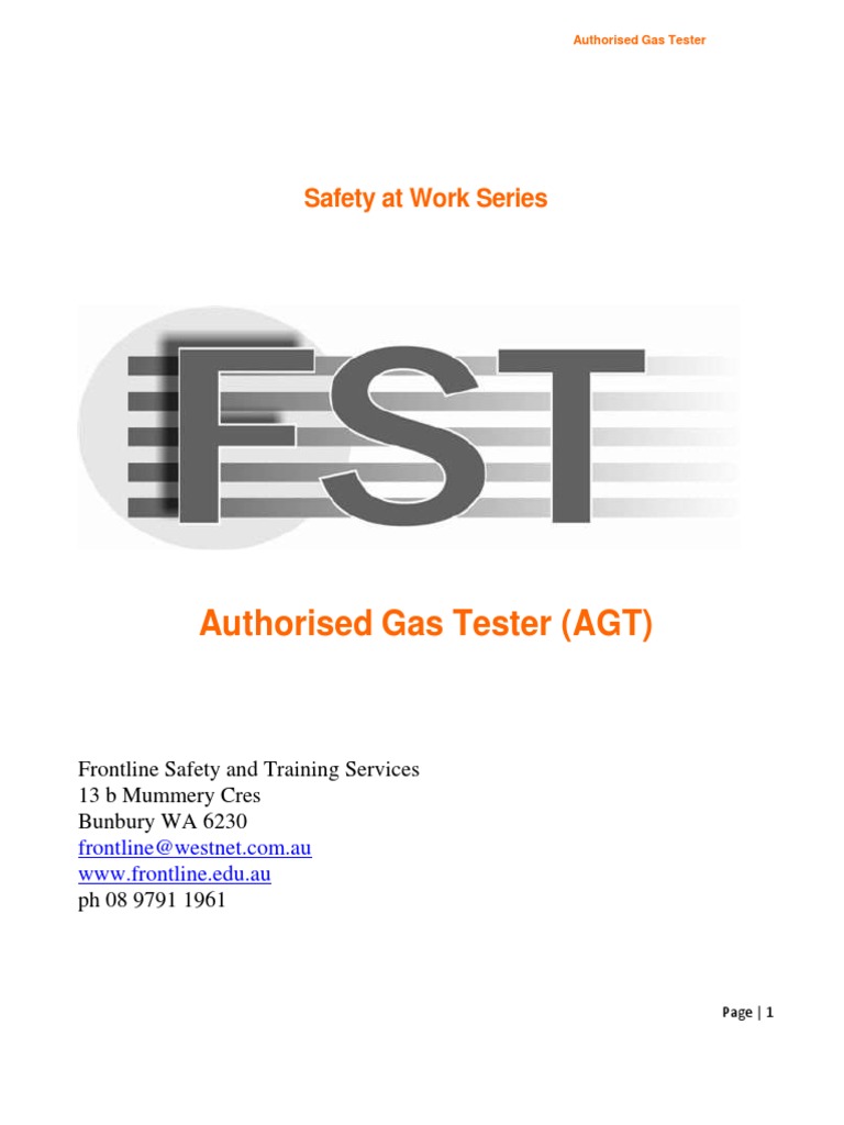 Authorised Gas Tester Pdf Pdf Combustion Fires