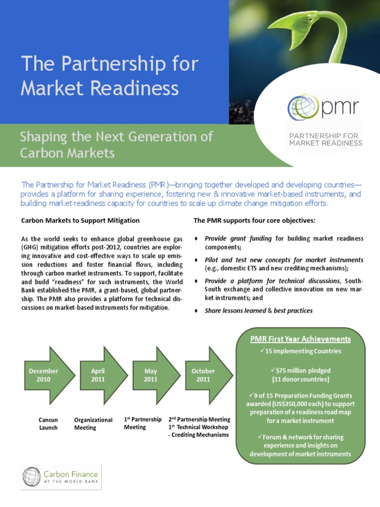 The Partnership For Market Readiness: Shaping The Next Generation of ...