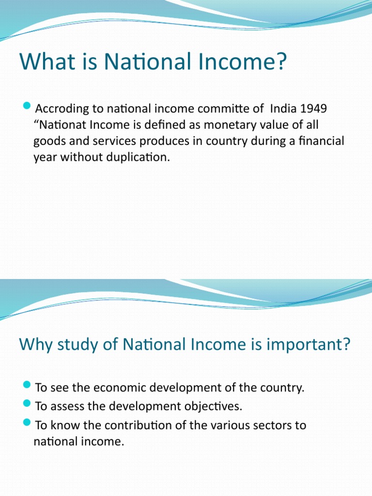 What Is National Income? | PDF | Income | Gross Domestic Product
