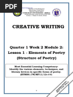 CreativeWriting12 Q1 Module-1 | PDF | Writers | Poetry