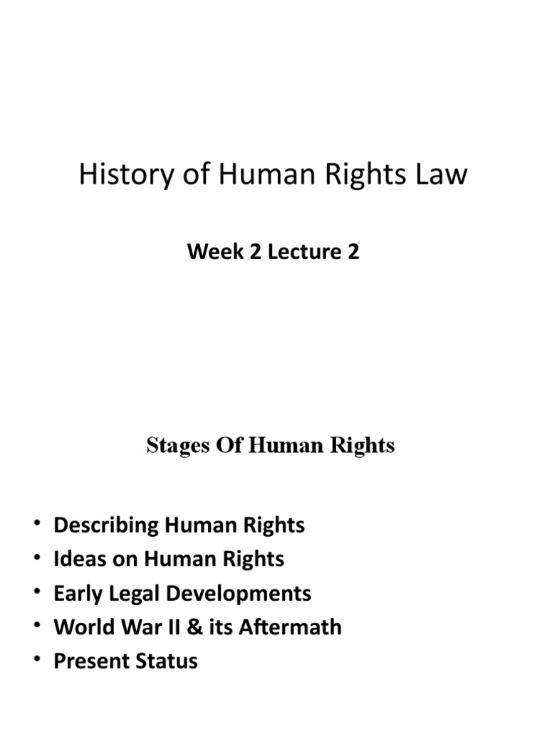 Evolution of Human Rights Law | PDF | Human Rights | Rights