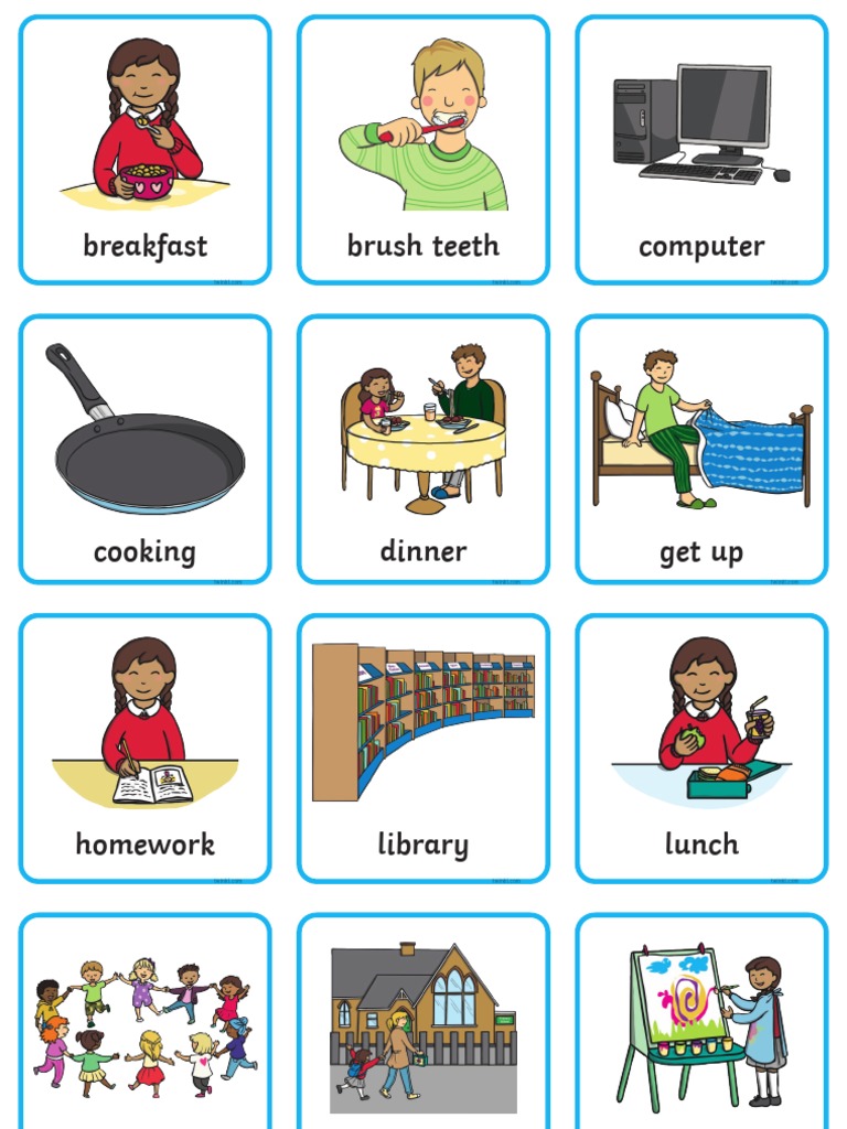 Visual Timetable For Home | PDF