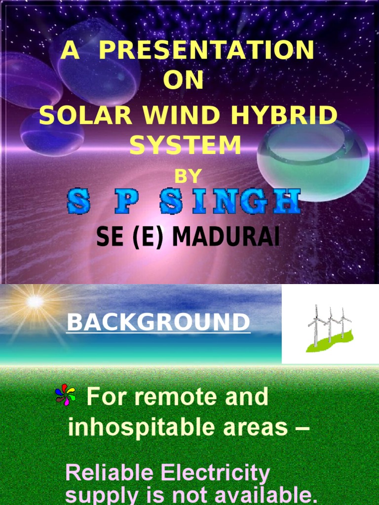 Solar Wind Hybrid System Overview | PDF | Wind Turbine | Hybrid Vehicle