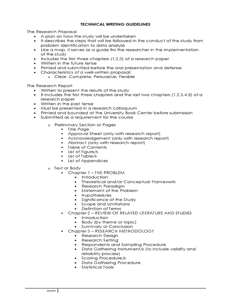Technical Writing Guidelines Guide | PDF | Paragraph | Thesis