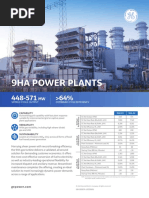 GE 9HA Gas Turbine Specifications | PDF | Nature | Physical Quantities