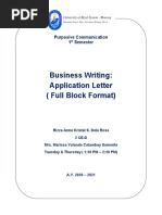 Full Block Style | PDF | Paragraph | Text