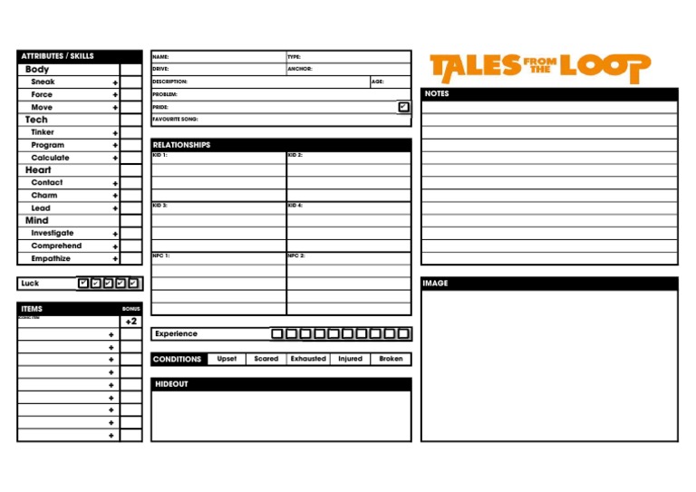 TFL Character Sheet Fill Test | PDF
