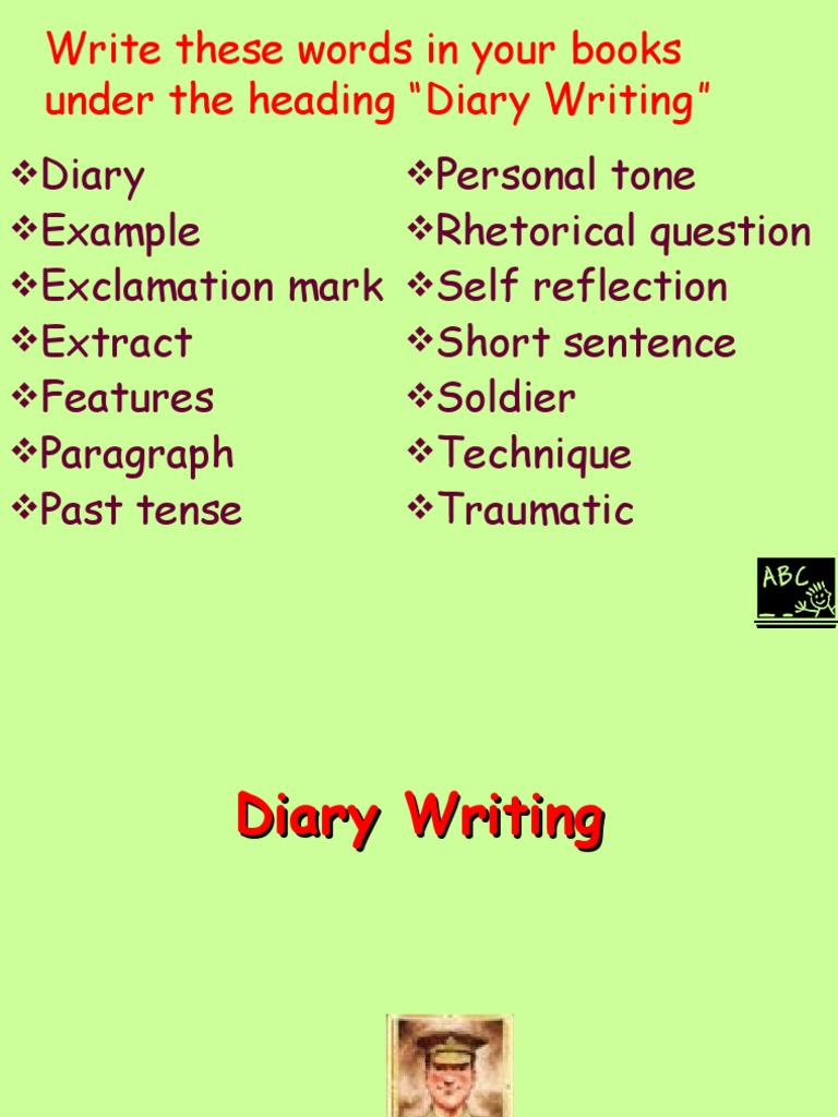 Features of Diary Writing Explained | PDF | Diary