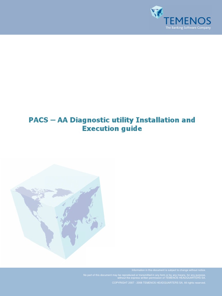 PACS AA Diagnostic Utility Installation and Execution Guide | PDF | Directory (Computing ...