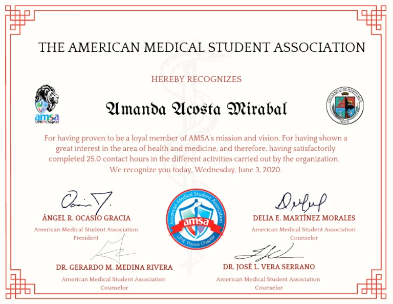 Certificado Amsa | PDF