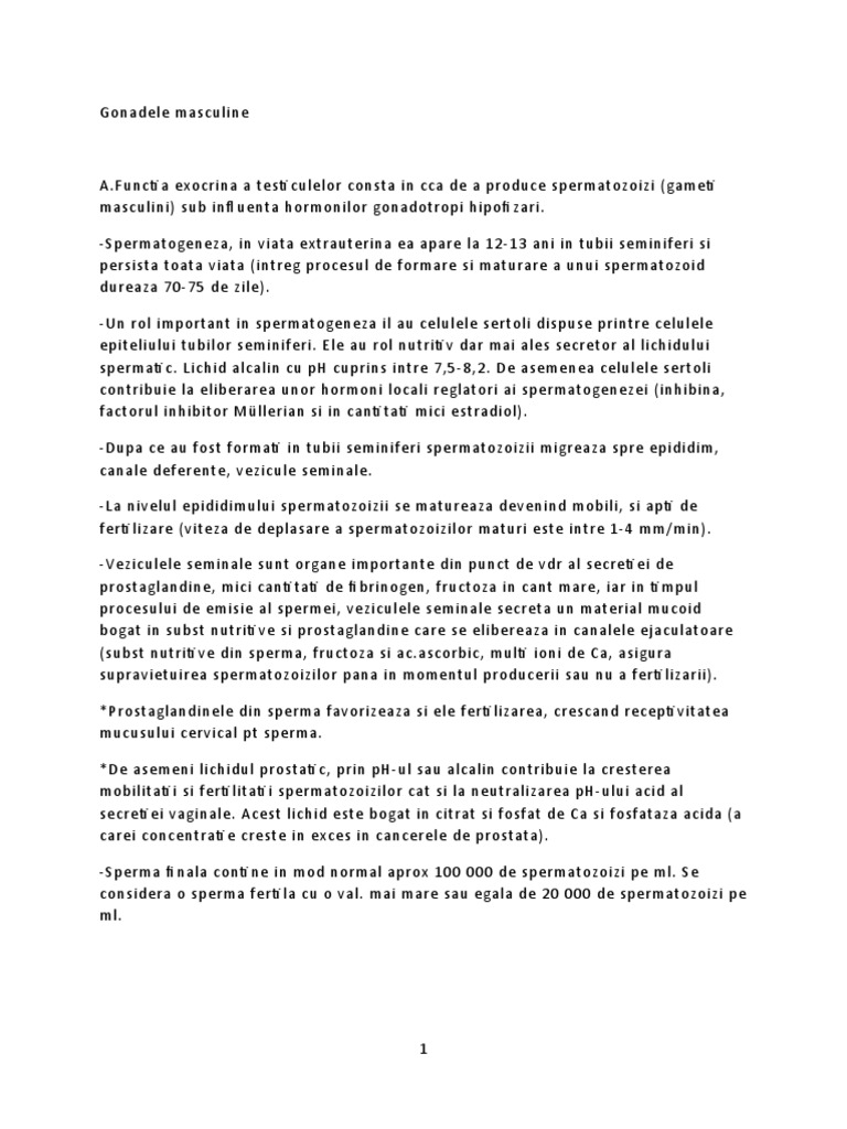 Gonadele Masculine | PDF