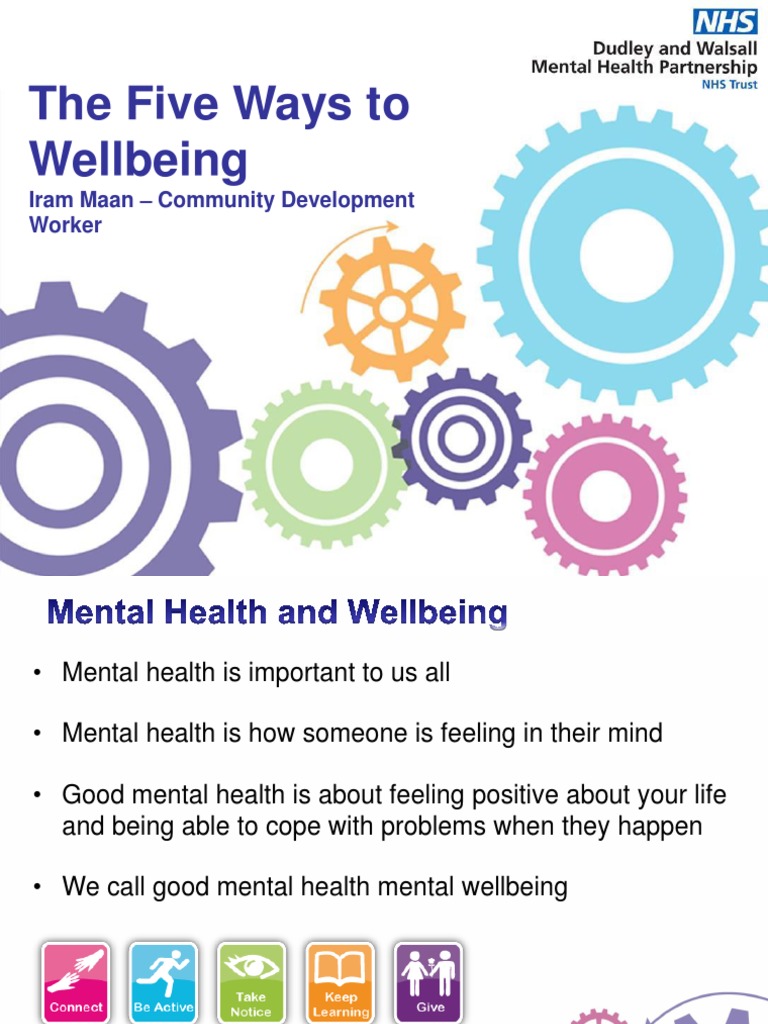 The Five Ways To Wellbeing Iram Maan Community Development Worker