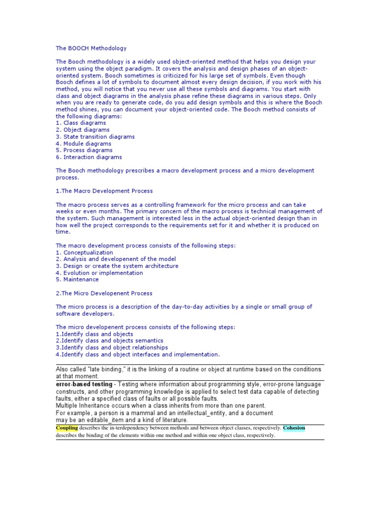 Ooad Pdf Class Computer Programming Object Oriented Programming 