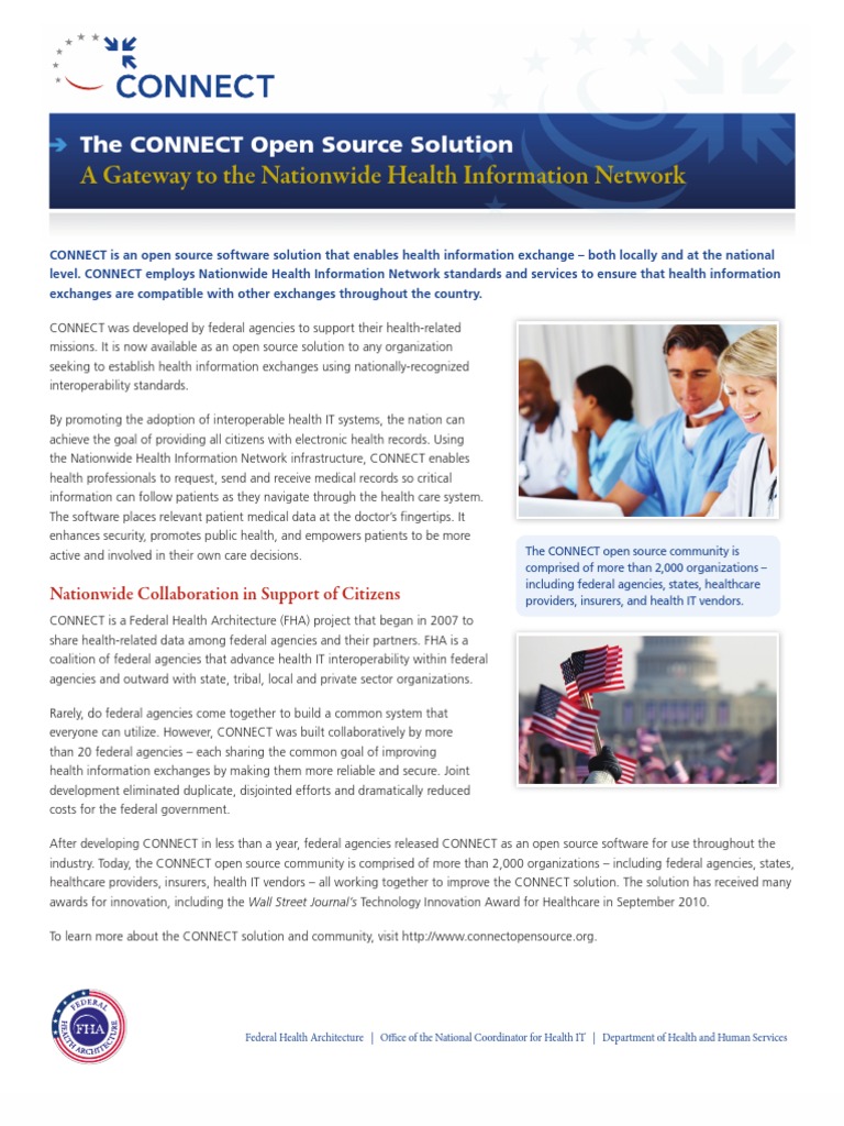 The CONNECT Open Source Solution A Gateway To The Nationwide Health ...