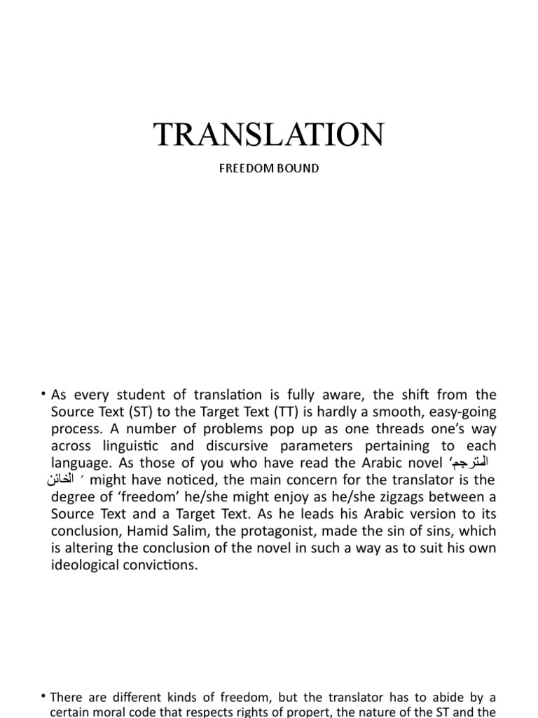 Translation: Freedom Bound | PDF | Translations | Proverb