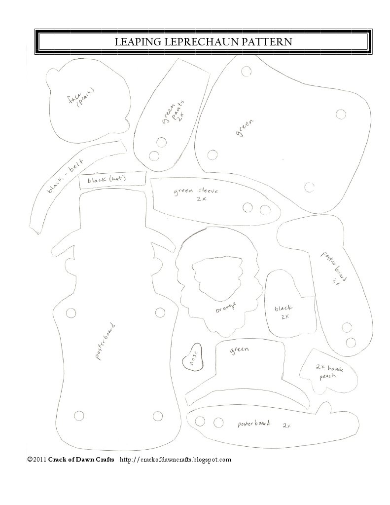 Leaping Leprechaun Template | PDF