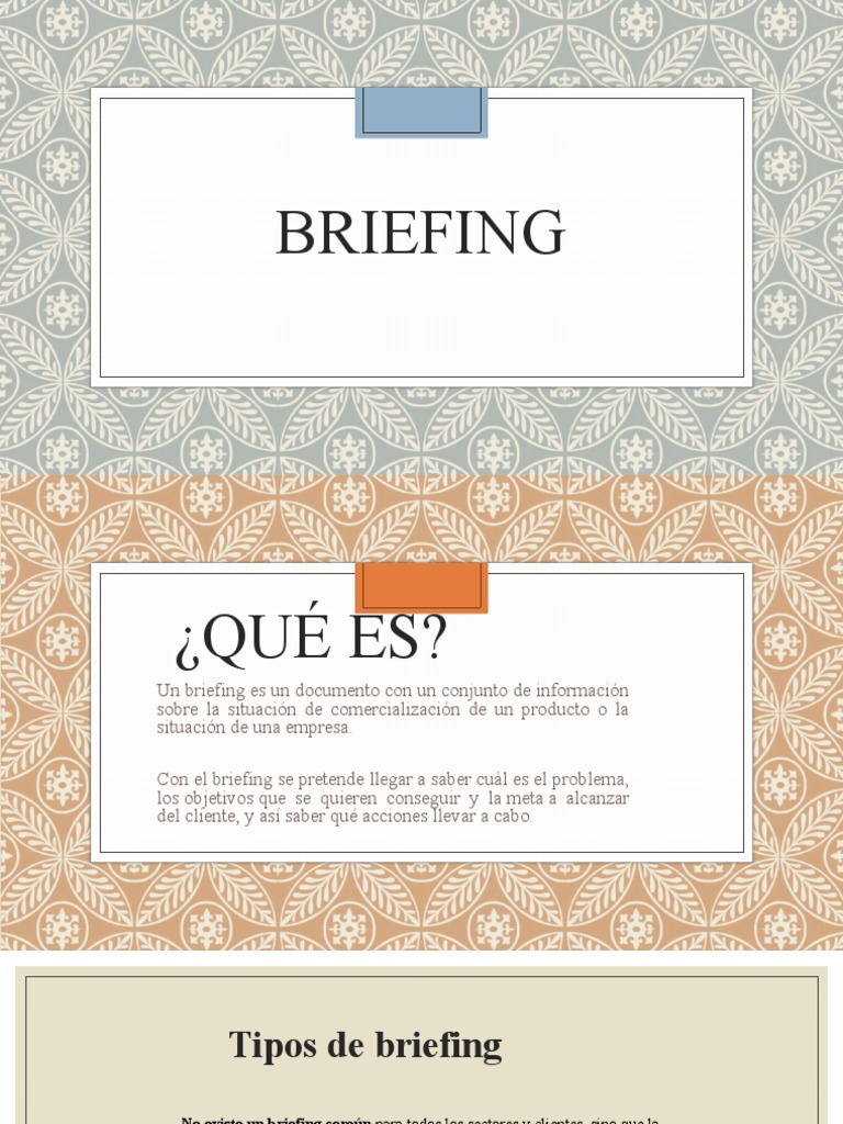 Estructura Del Briefing Publicitario | PDF | Marketing | Negocios ...