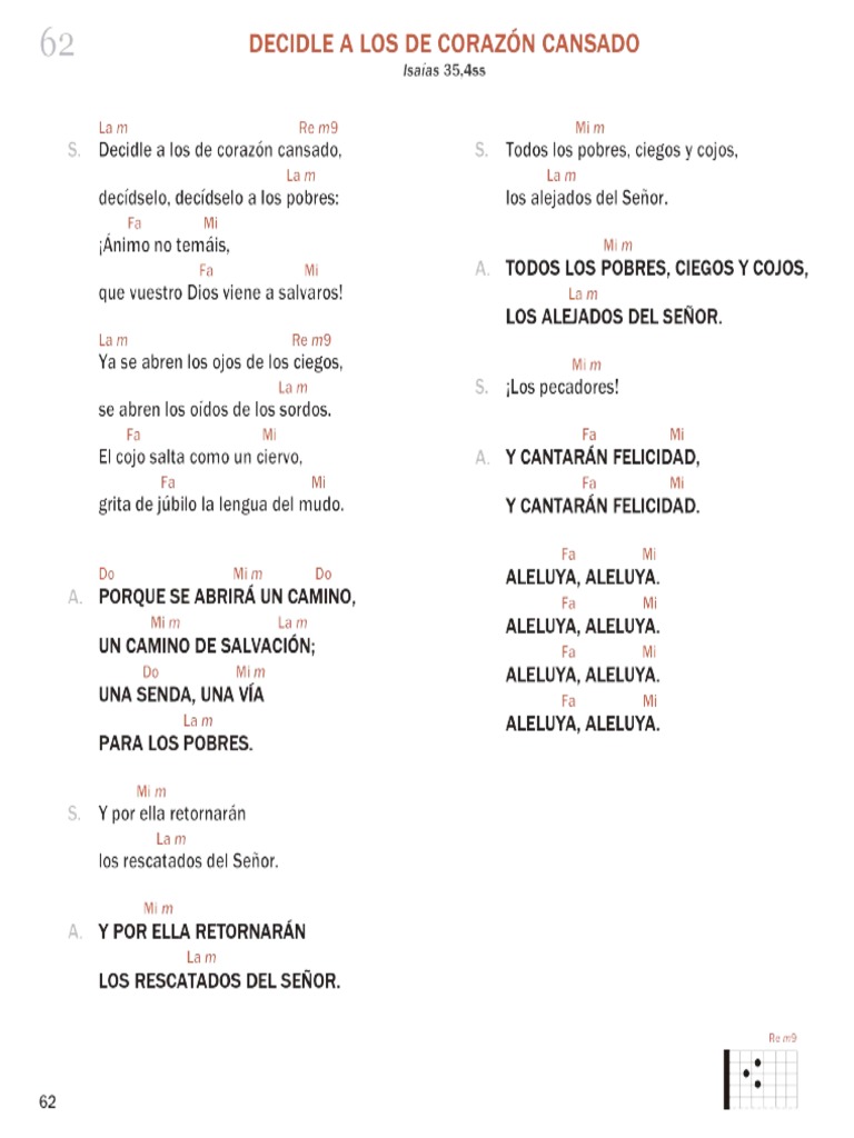 074.decid A Los de Corazon Cansado | PDF